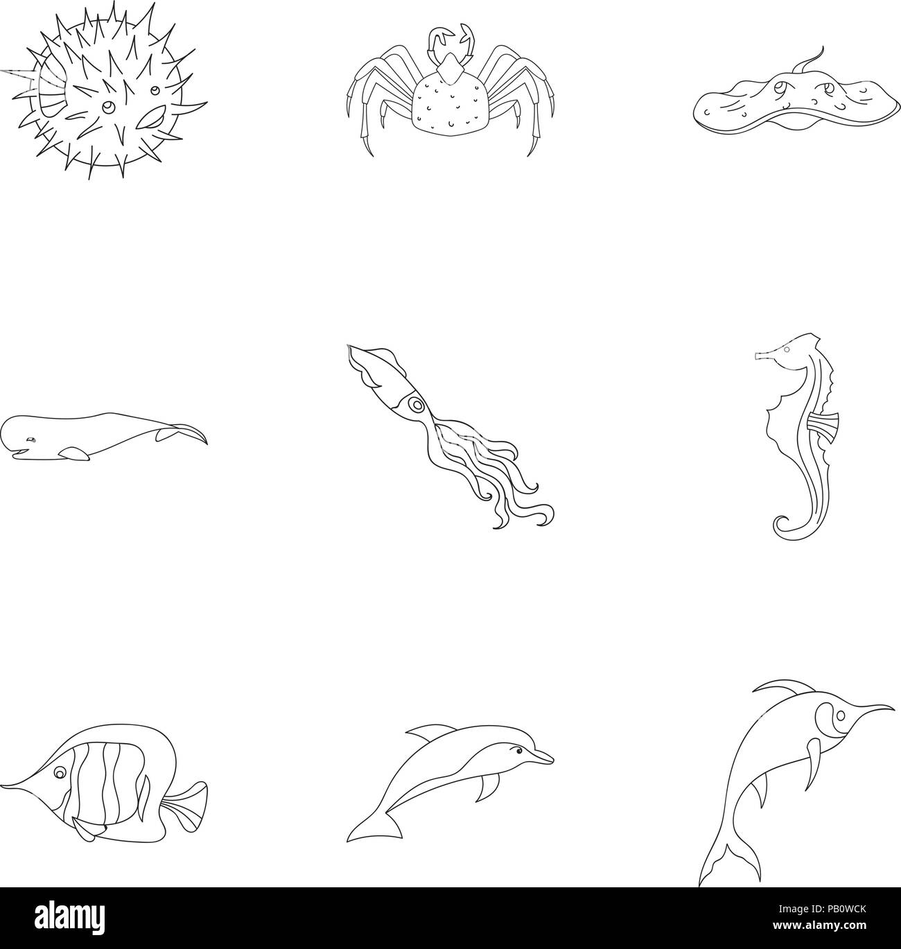 Shell back crab Stock Vector Images - Alamy