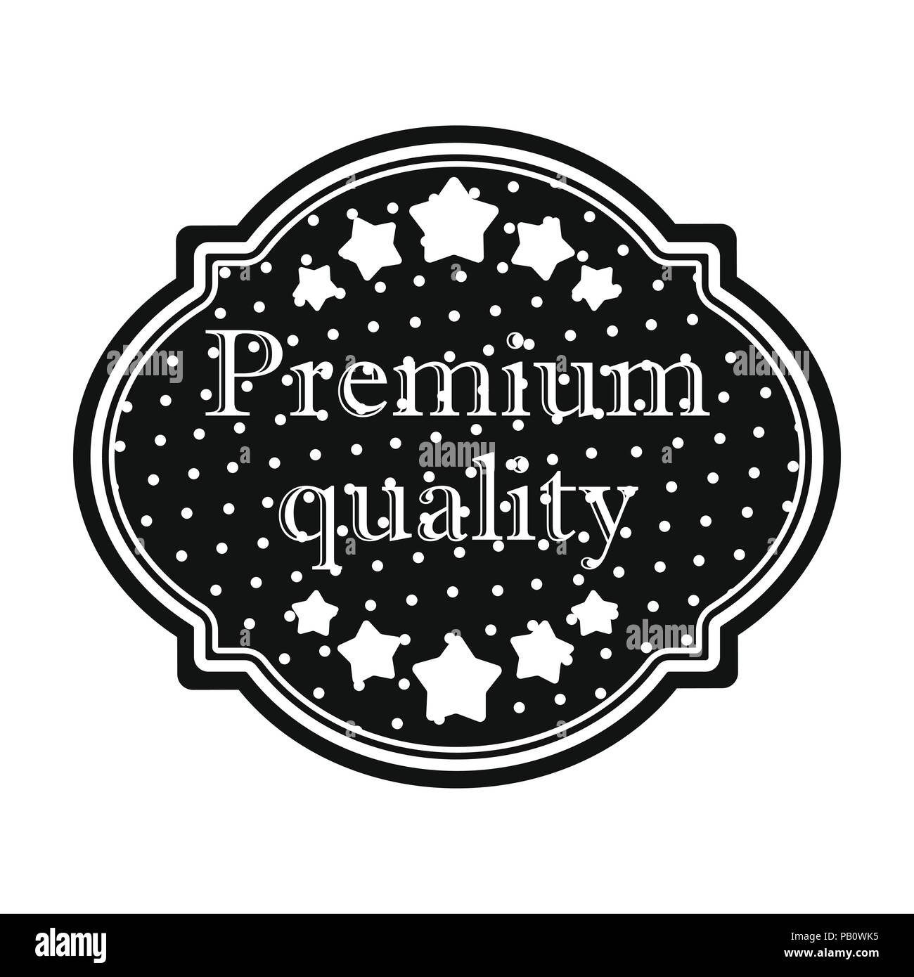 Premium quality icon in black style isolated on white background. Label ...