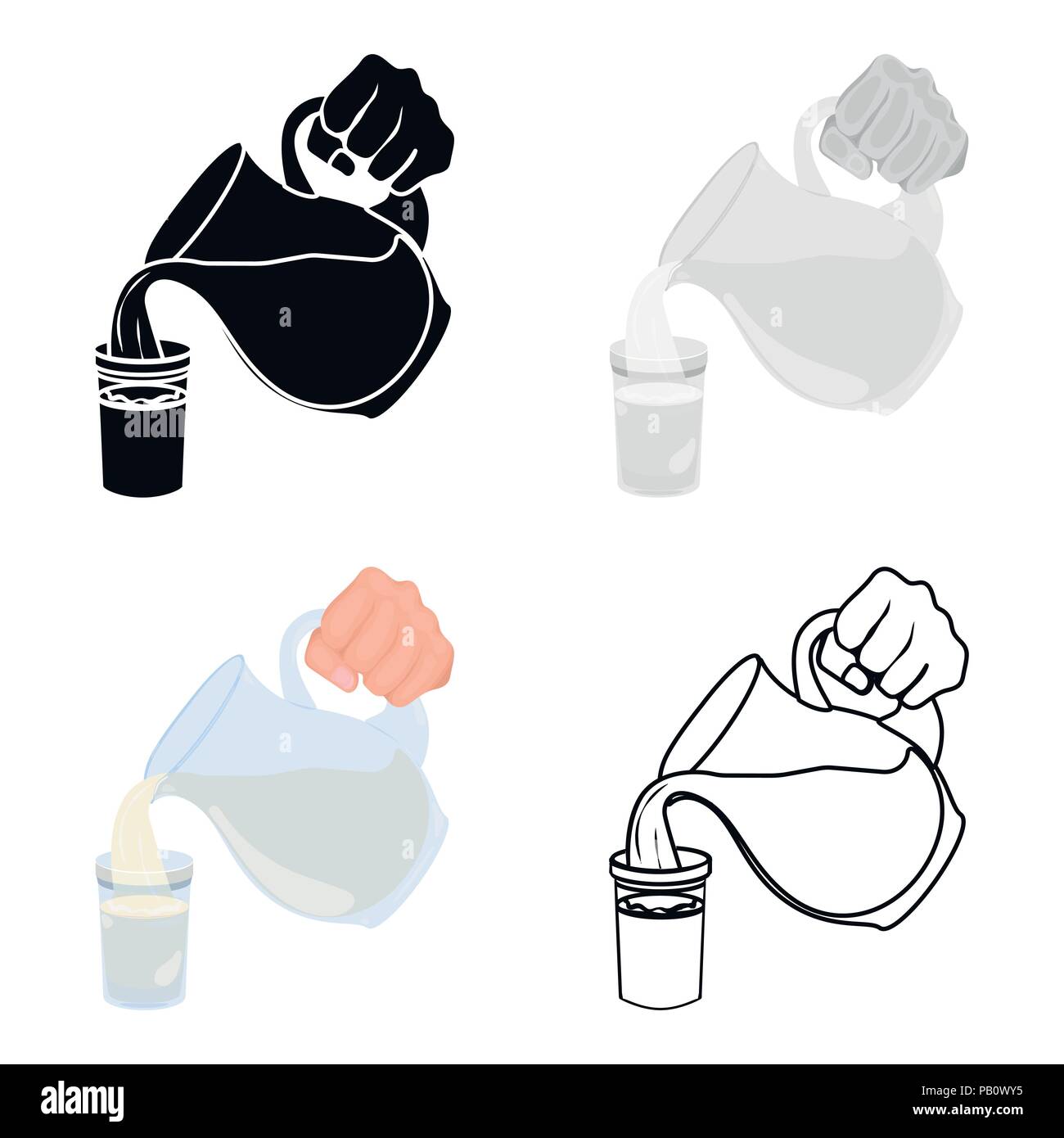 Stock in jug Stock Vector Images - Alamy