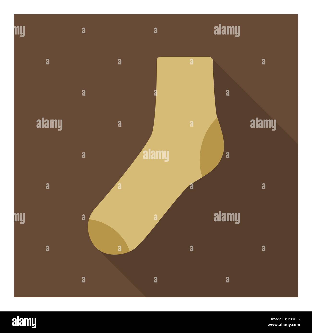 Socks icon in flat style isolated on white background. Clothes symbol ...