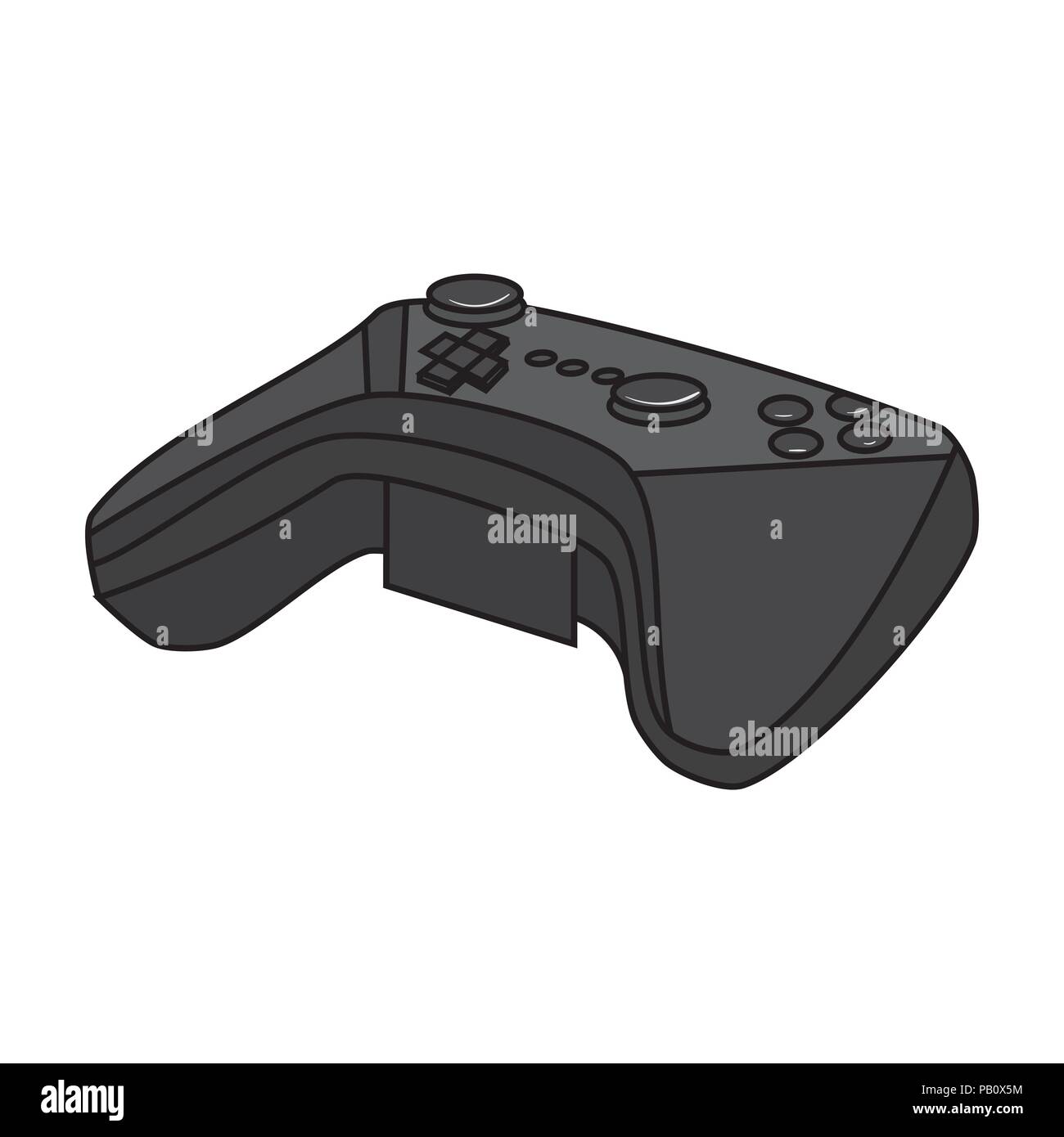 Game controller for the virtual reality icon in monochrome style ...