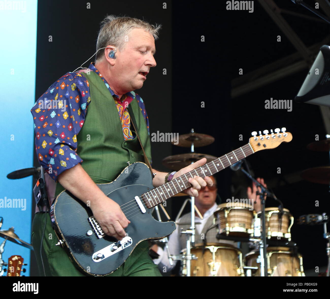 London, UK. Squeeze at the British Summertime Festival at Hyde Park ...