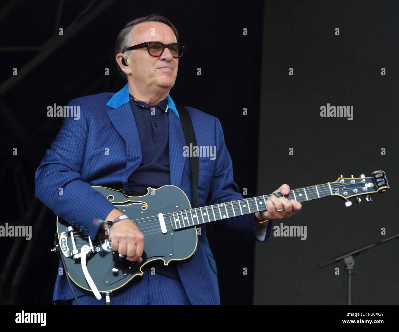 London, UK. Squeeze at the British Summertime Festival at Hyde Park ...