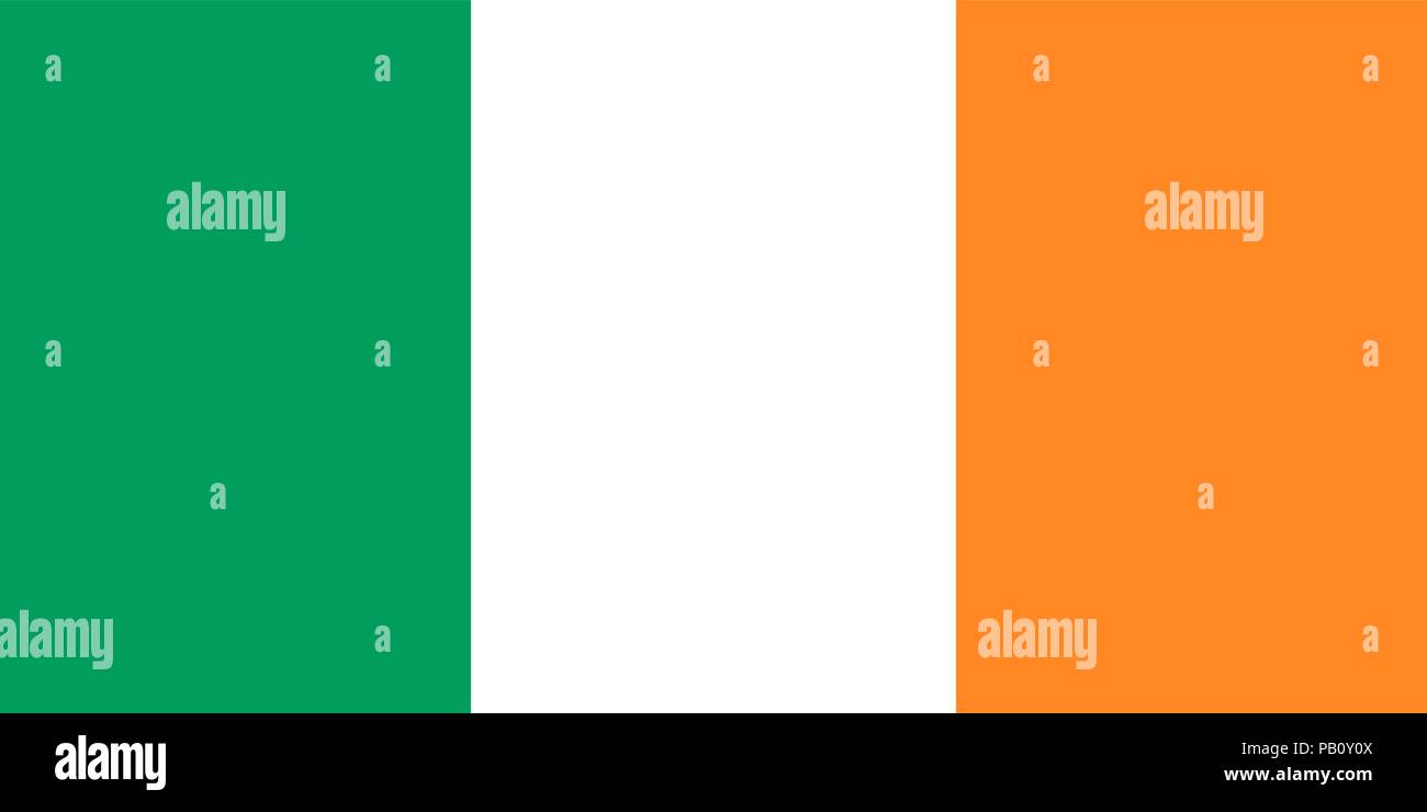 Flag of Ireland. Symbol of Independence Day, souvenir soccer game ...
