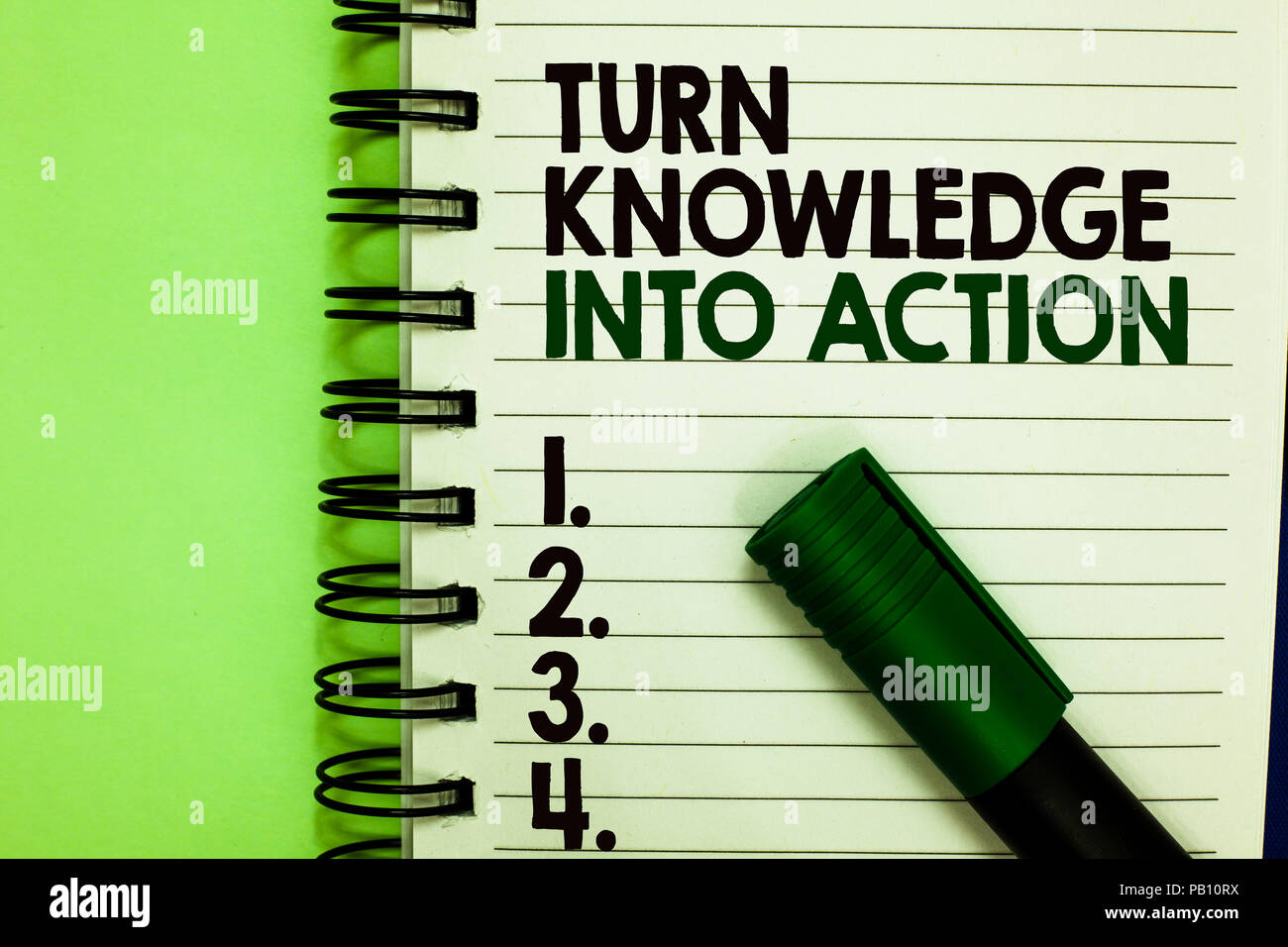 Handwriting text Turn Knowledge Into Action. Concept meaning Apply what ... Handwriting text Turn Knowledge Into Action. Concept meaning Apply what ...