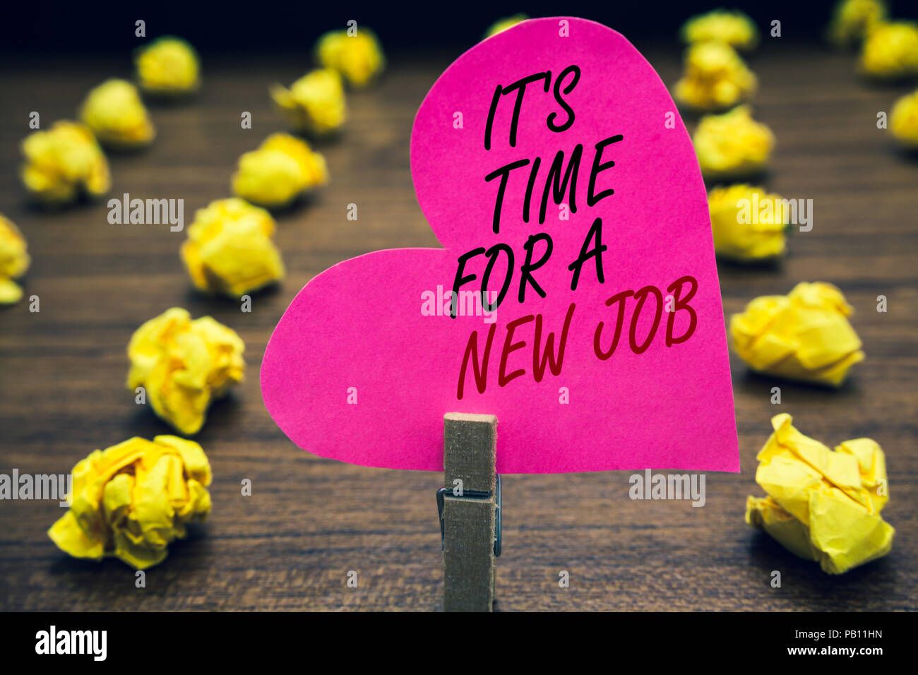 Conceptual hand writing showing It s is Time For A New Job. Business ...