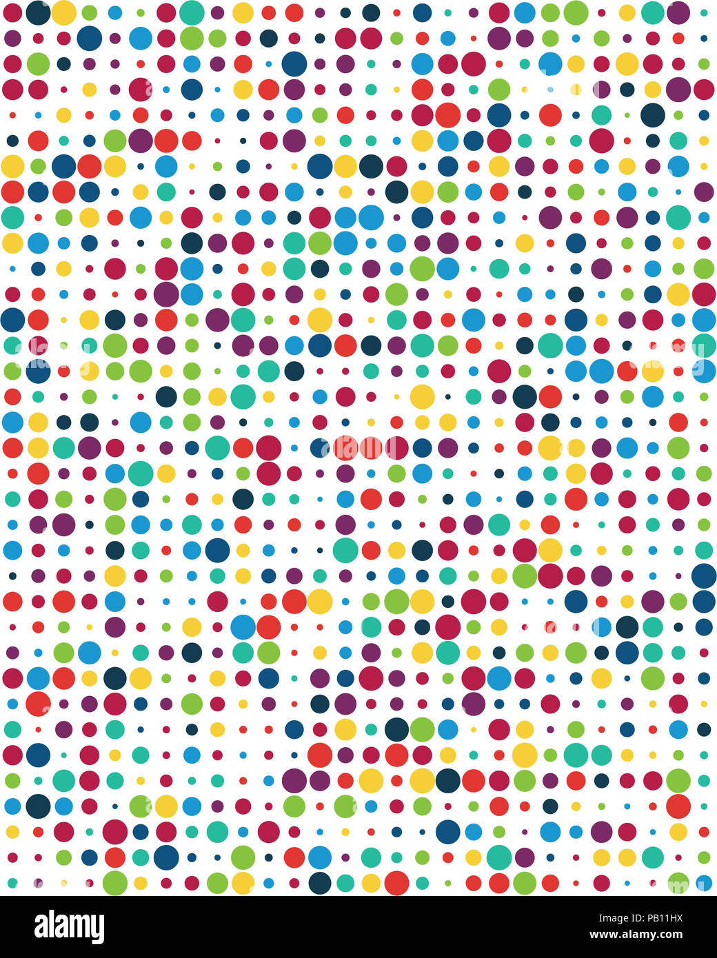 Seamless vector pattern with colorful dots, background Stock Photo - Alamy