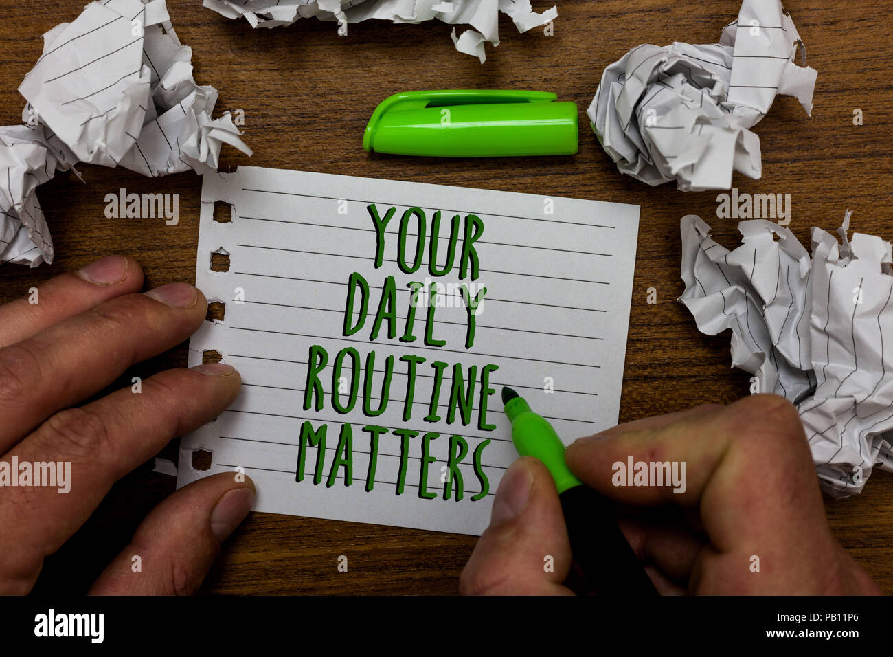 Word writing text Your Daily Routine Matters.. Business concept for ...