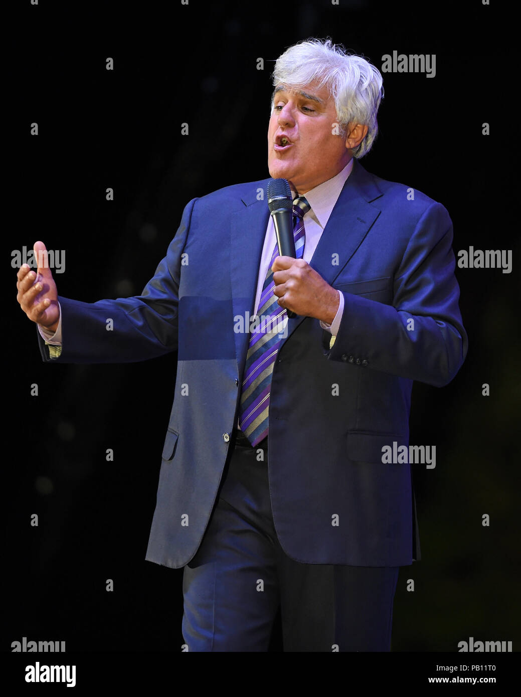 BOCA RATON - MARCH 31: Jay Leno performs at the Boca West Country Club ...