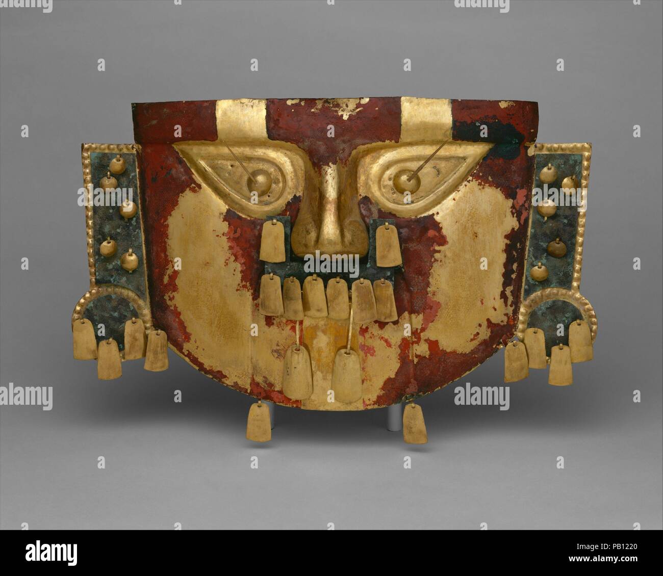 Funerary Mask. Culture: Lambayeque (Sicán). Dimensions: H. 11 1/2 in. × ...