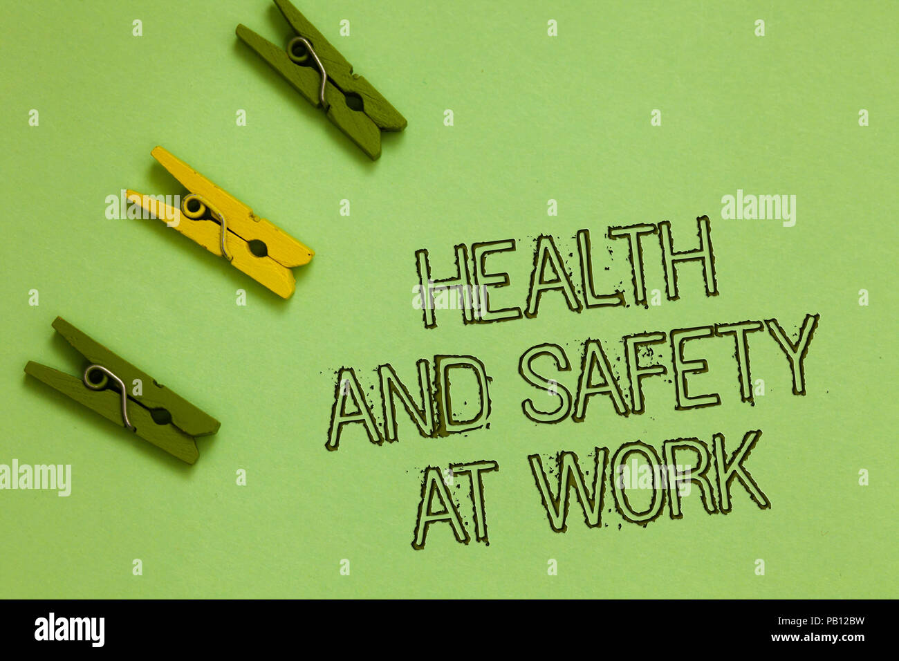 Word writing text Health And Safety At Work. Business concept for ...