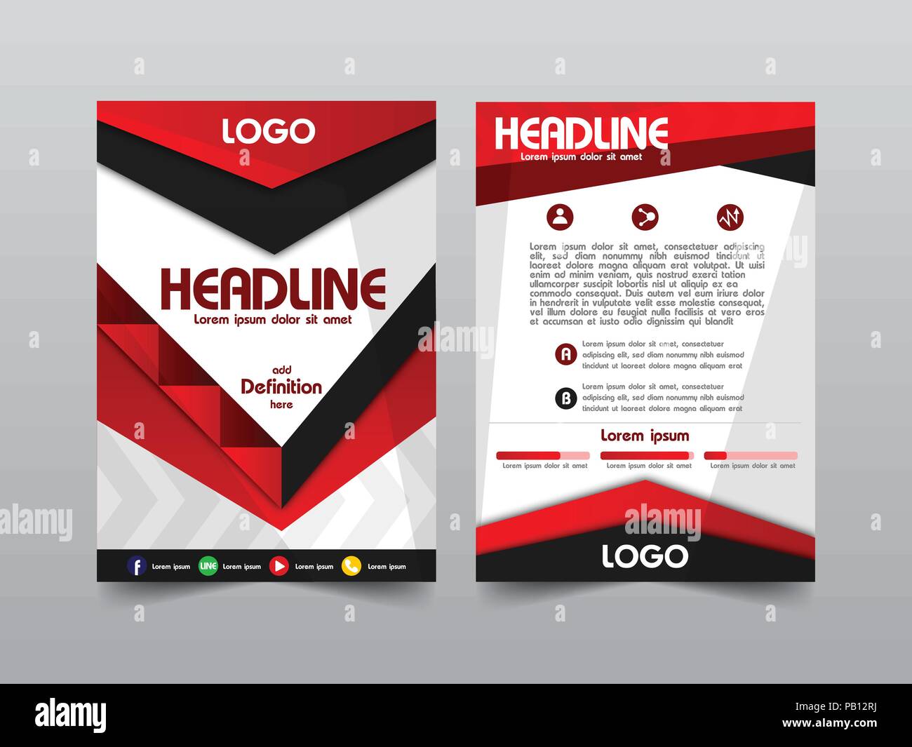 Premium Business brochure template with space for text Stock Vector ...