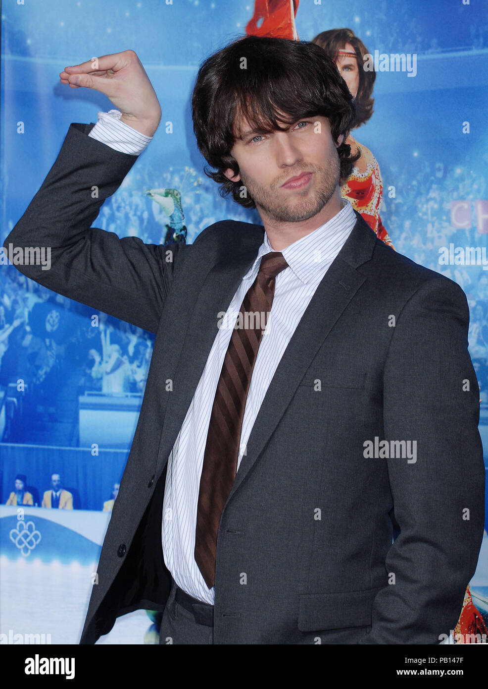 Jon Heder arriving at the BLADES OF GLORY Premiere at the Chinese ...