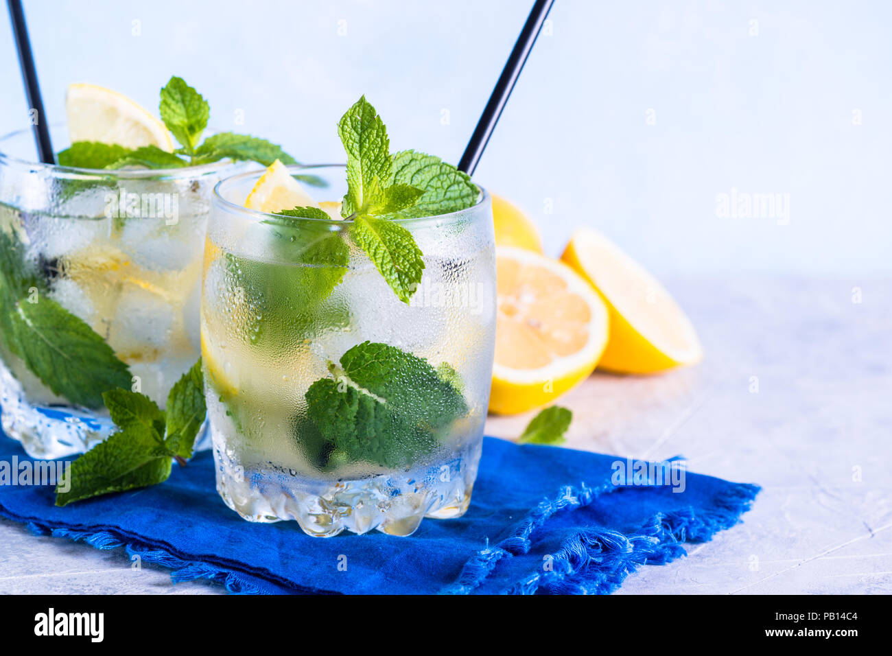 Lemonade summer cold drink Stock Photo - Alamy
