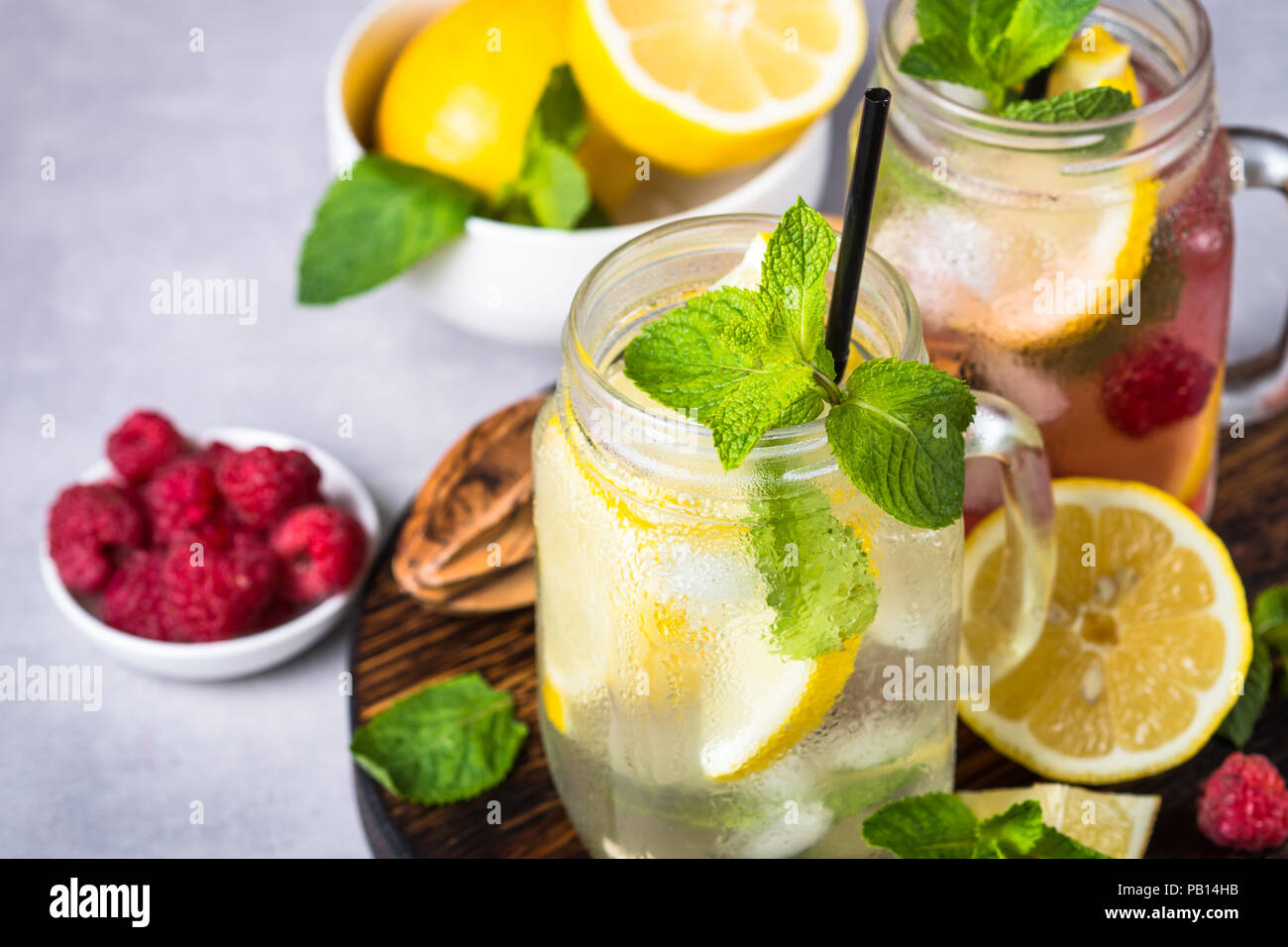 Lemonade summer cold drink Stock Photo - Alamy