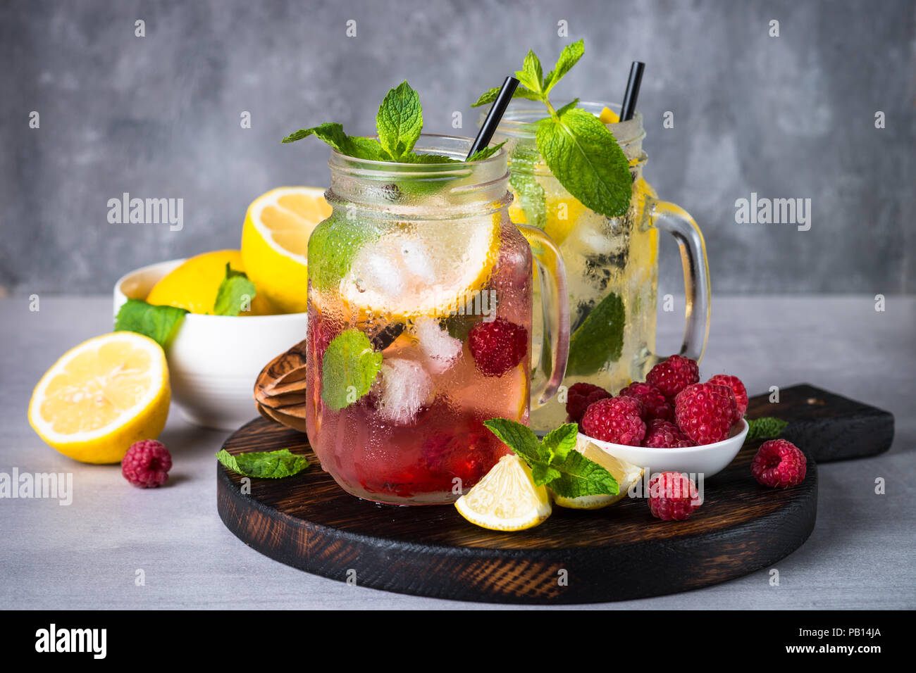 Lemonade summer cold drink Stock Photo - Alamy