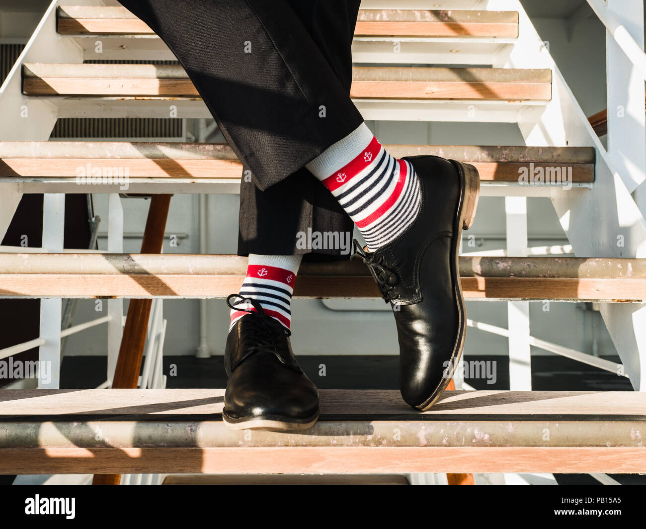 Sock on stairs hi-res stock photography and images - Alamy