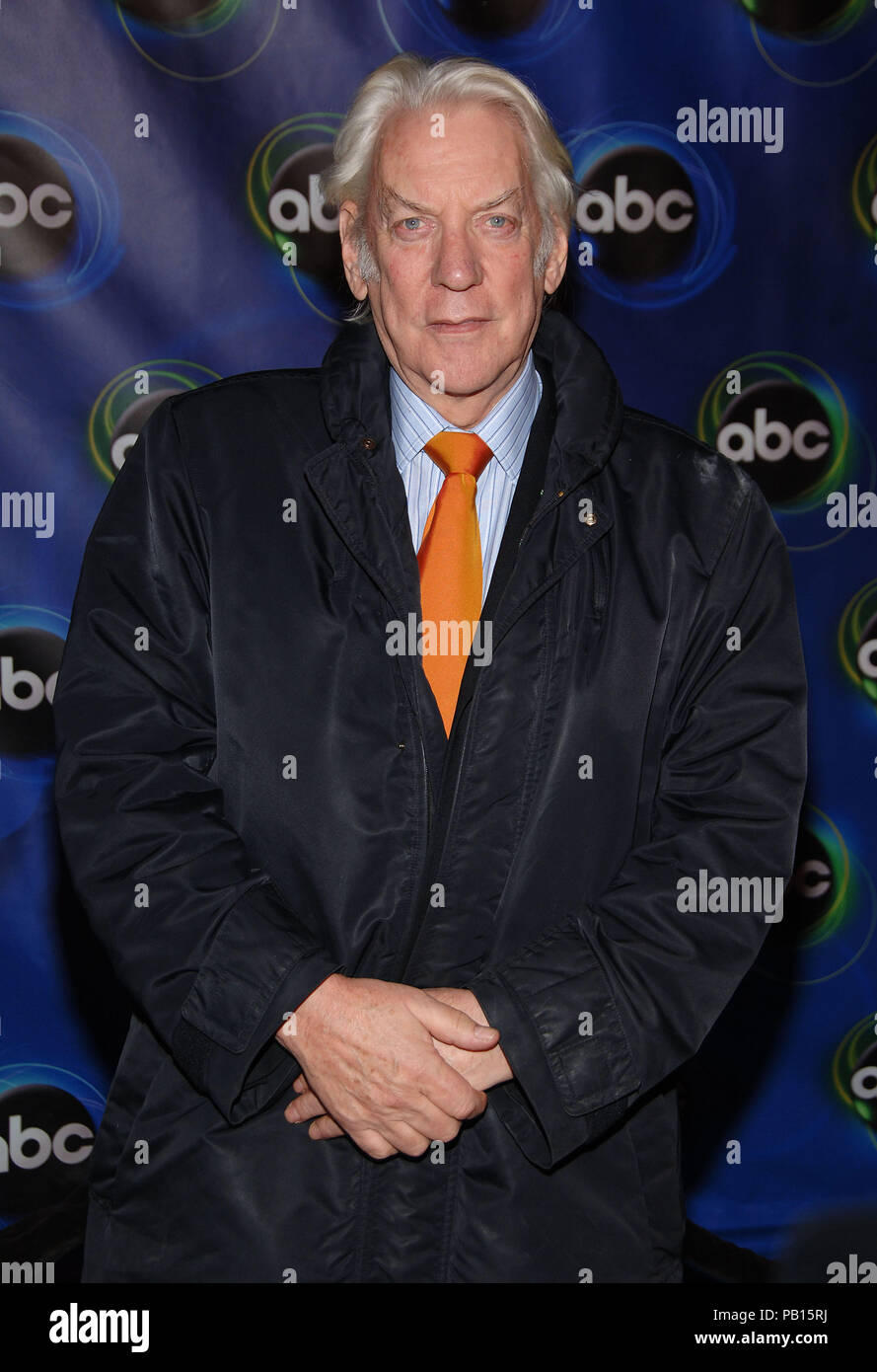 Donald Sutherland arriving at the ABC tca Party at the Wind Tunnel in ...