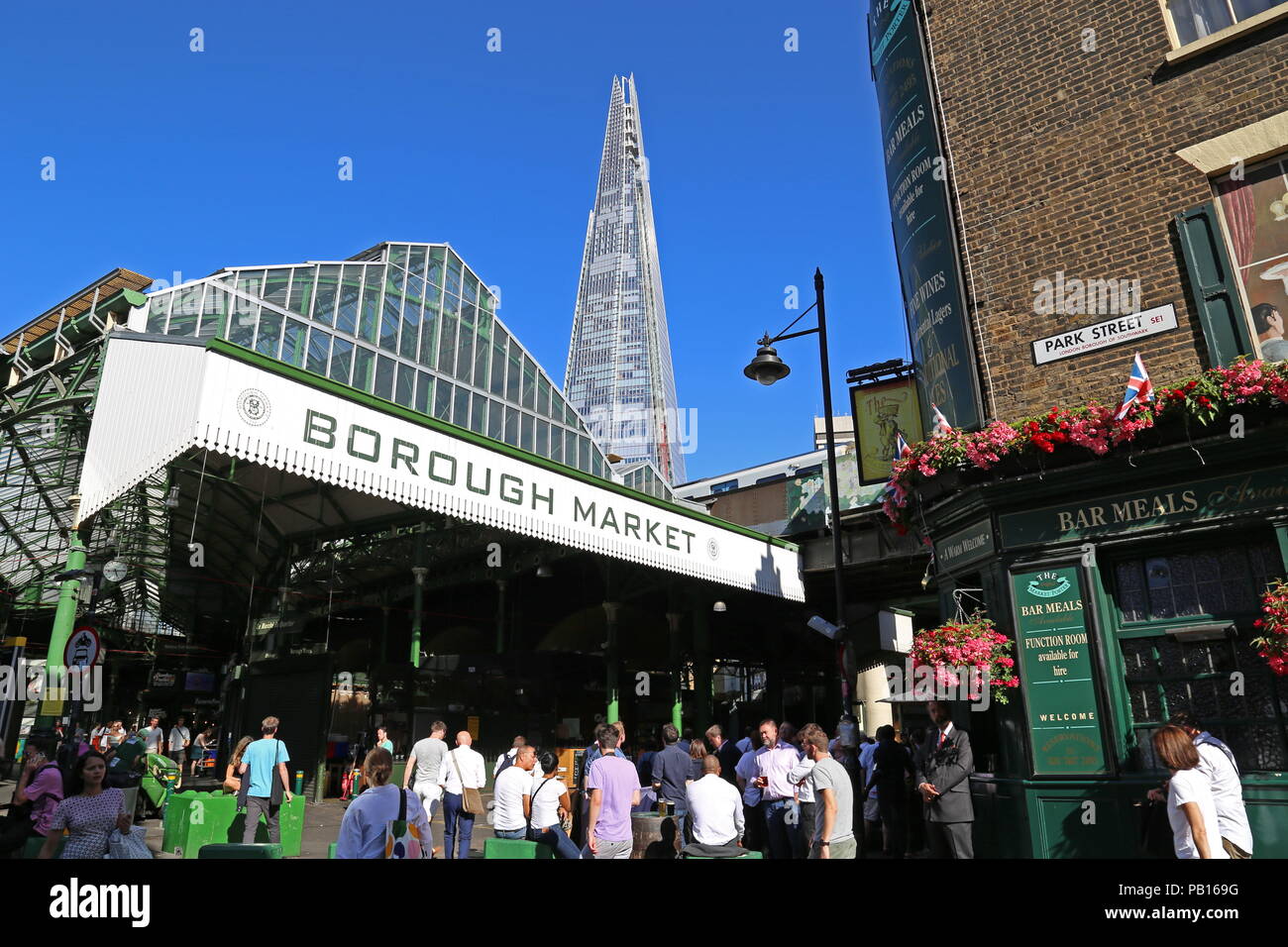 Borough Market and Shard, London Borough of Southwark, London, England ...