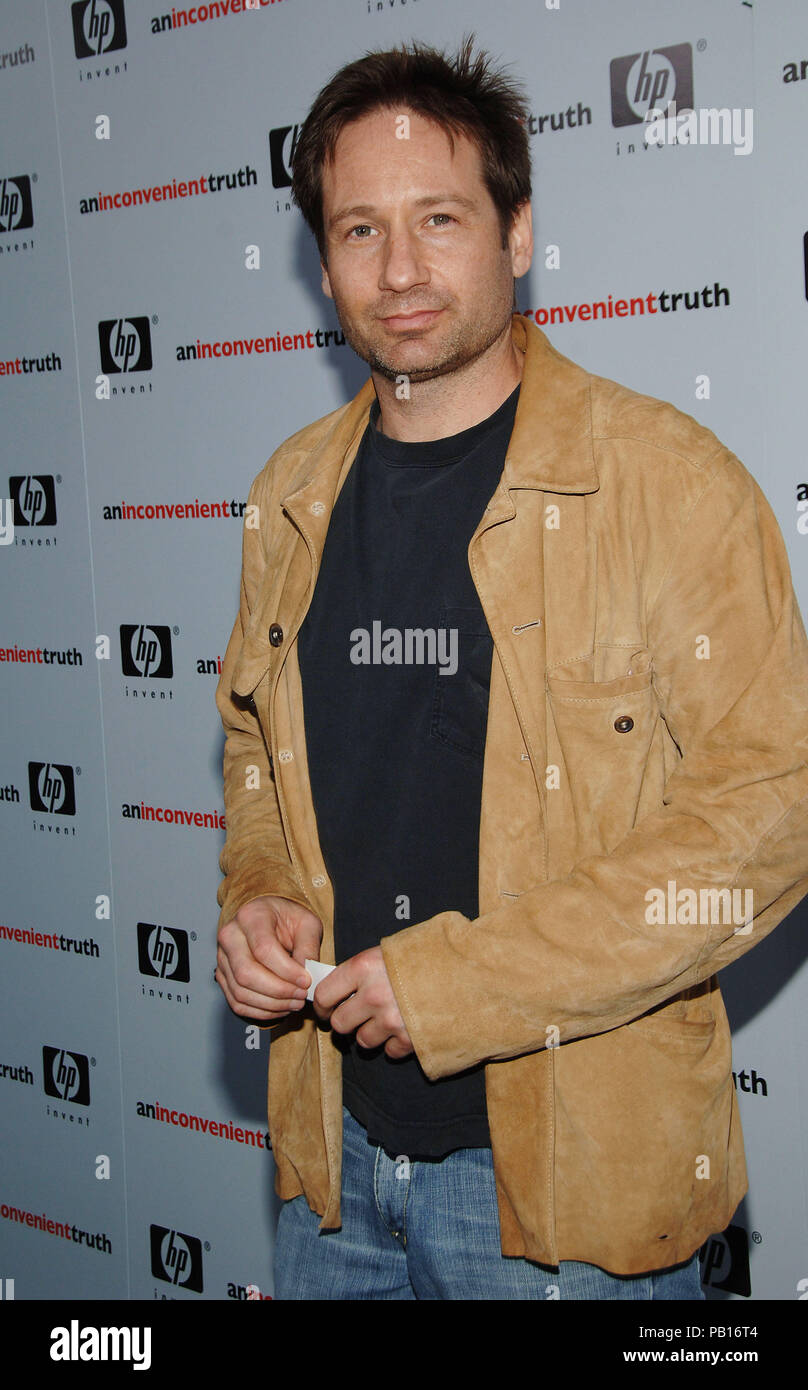 David Duchovny arriving at " AN INCONVENIENT TRUTH Premiere " at the ...