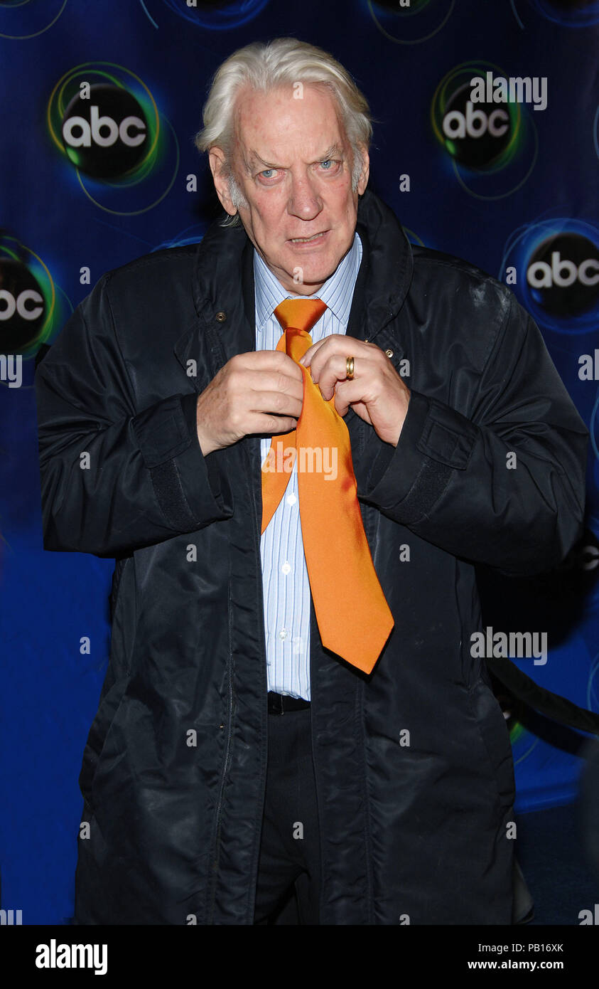 Donald Sutherland arriving at the ABC tca Party at the Wind Tunnel in ...