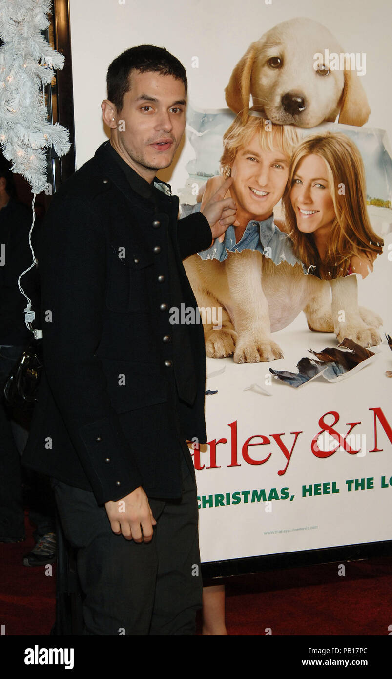 John Mayer -- Marley & Me Premiere at the Westwood Village Theatre In ...