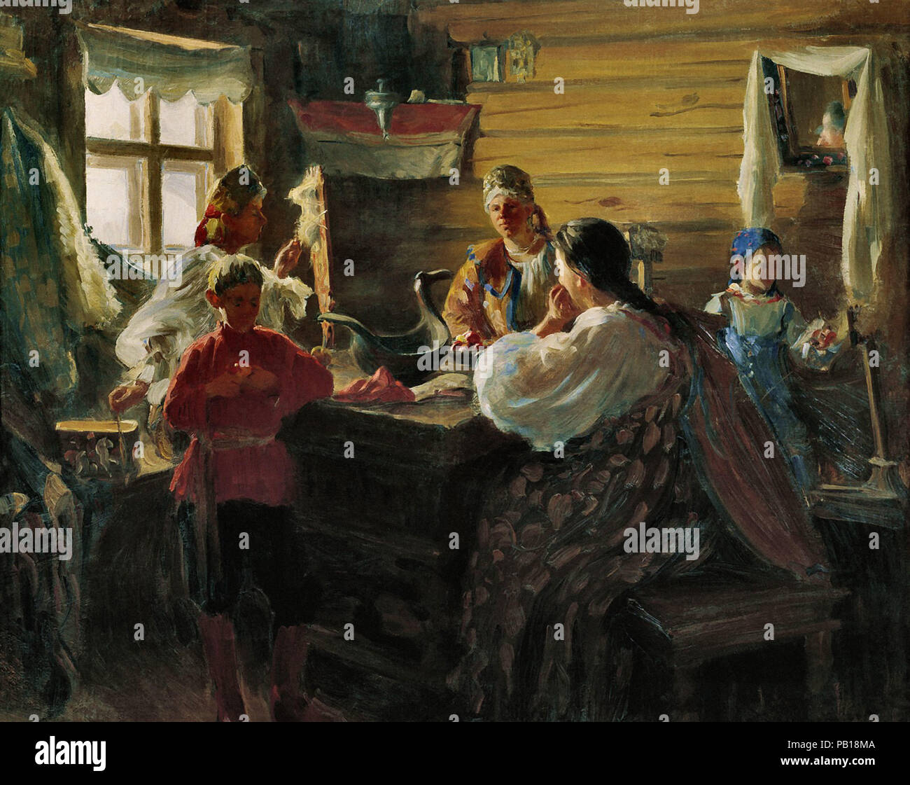 Kulikov Ivan Semionovich - Winter Evening Stock Photo - Alamy