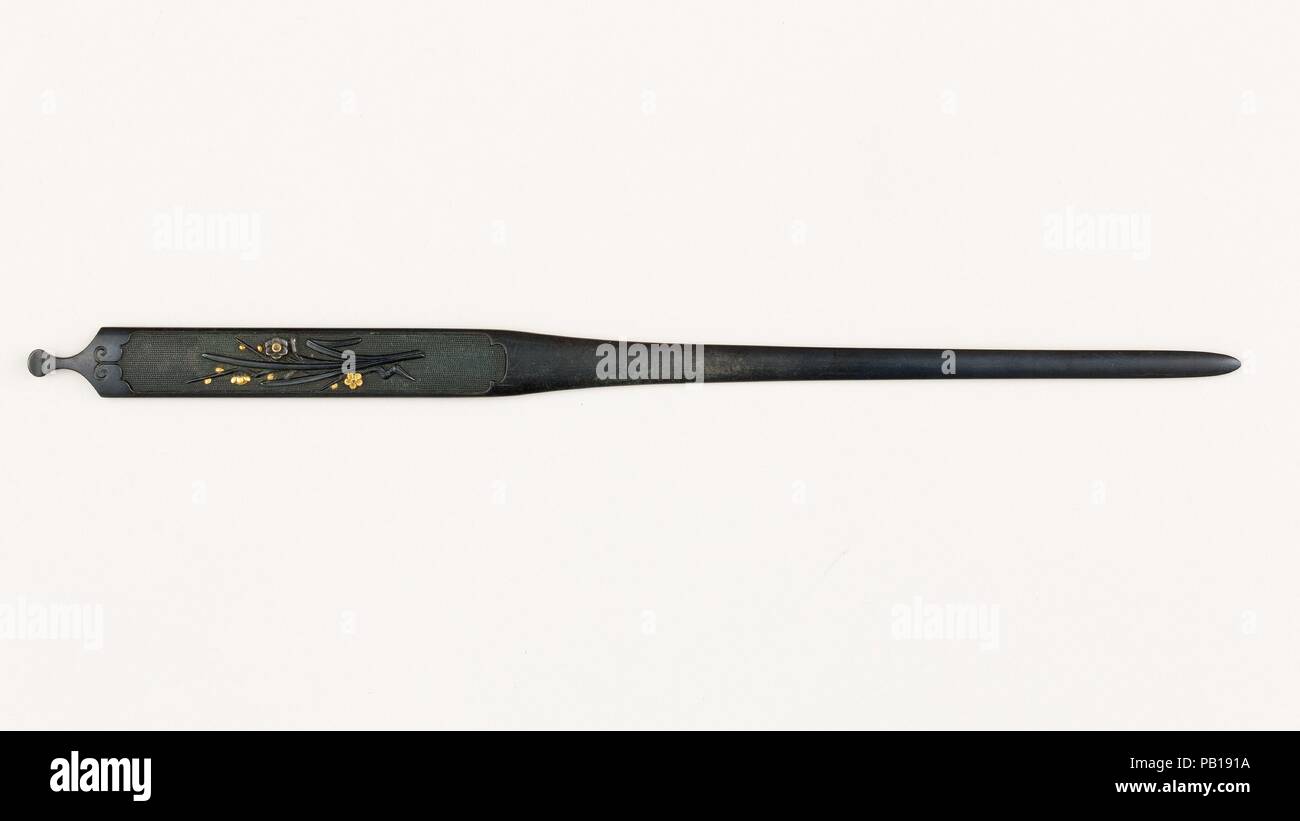 Hair Dressing Tool (Kogai). Culture: Japanese. Dimensions: L. 8 15/32 ...