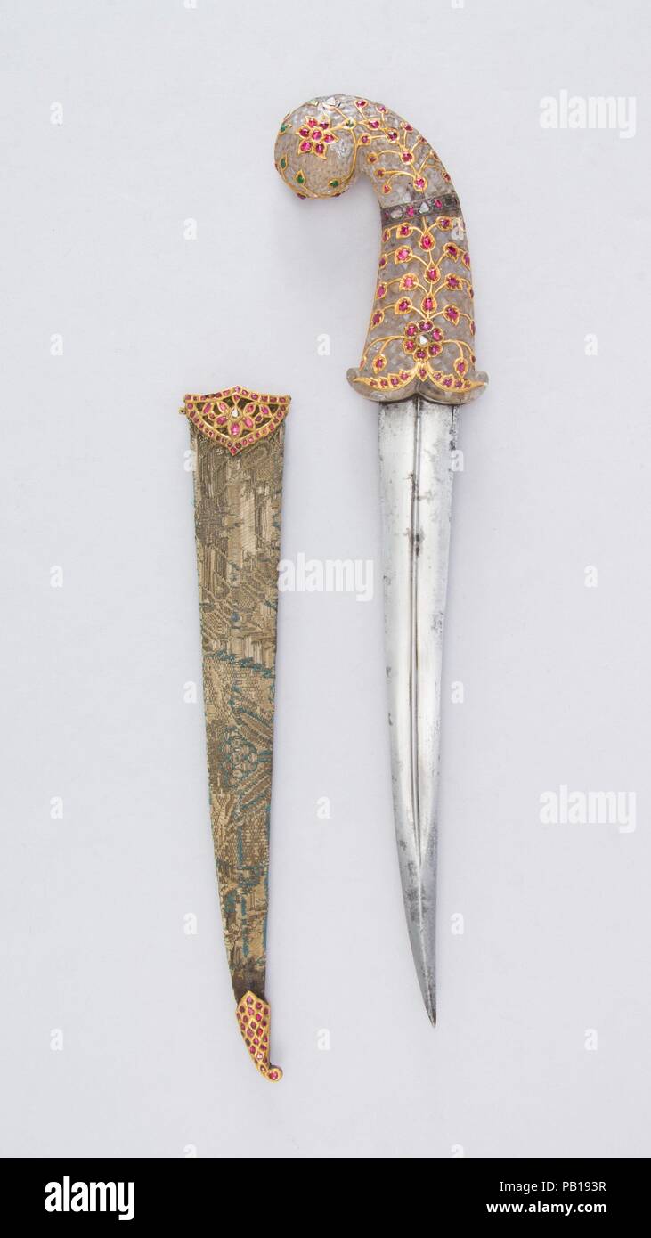 Dagger with Sheath. Culture: Indian, Mughal. Dimensions: L. 15 3/4 in ...