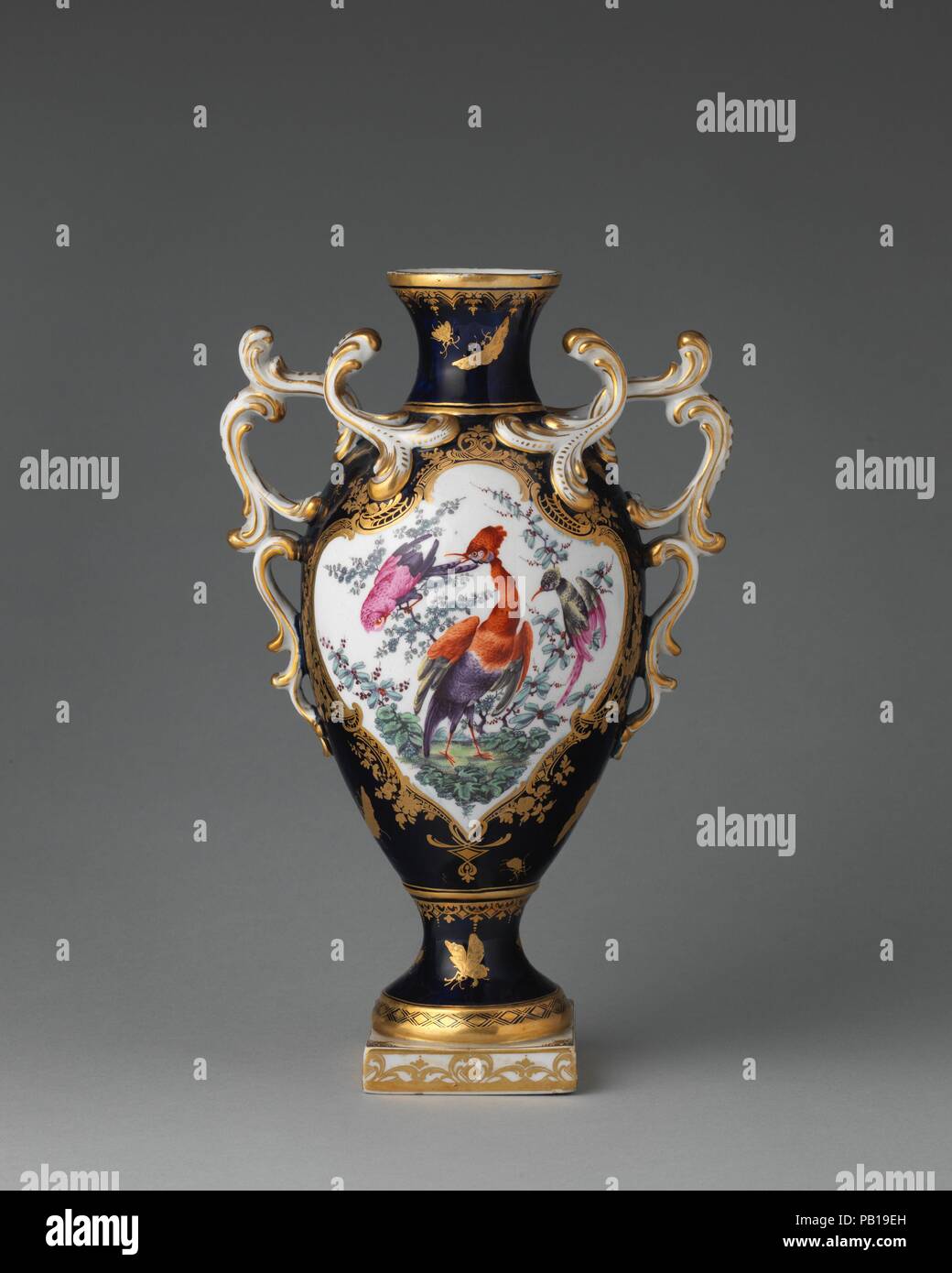 Vase (one of a pair). Culture: British, Chelsea. Dimensions: Height: 9 ...