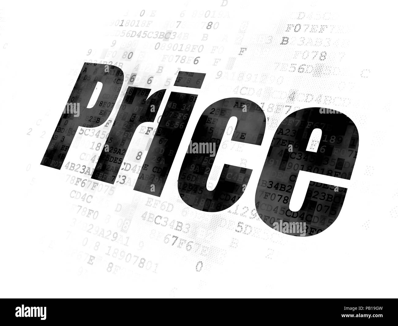 Marketing concept: Price on Digital background Stock Photo - Alamy