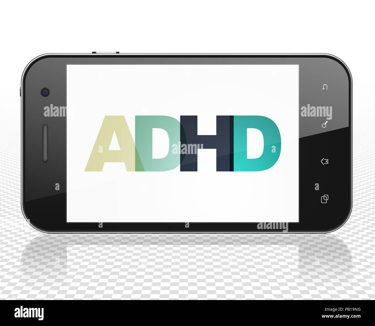 Health concept: Smartphone with ADHD on display Stock Photo - Alamy