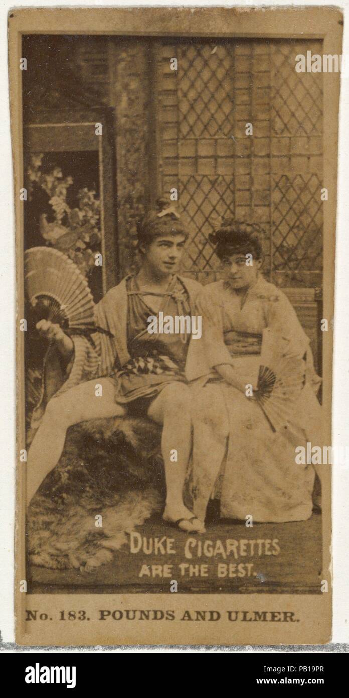 Card Number 183, Pounds and Ulmer, from the Actors and Actresses series ...