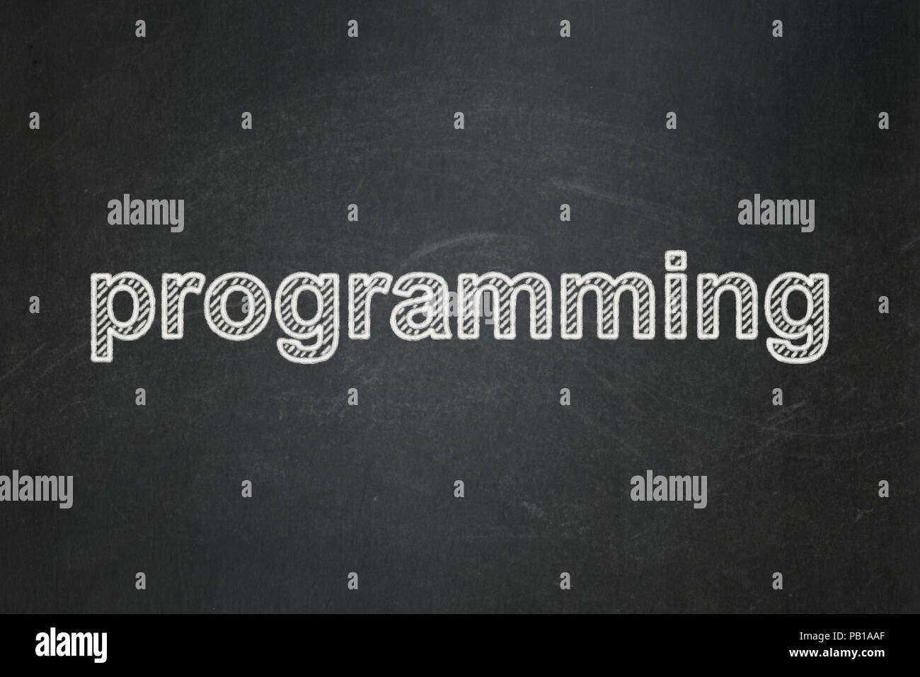 Programming concept: Programming on chalkboard background Stock Photo ...