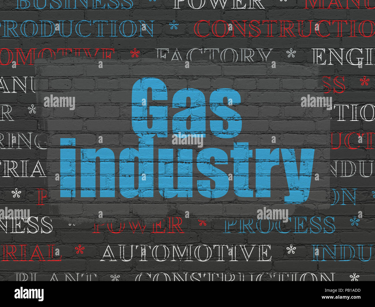 Industry concept: Gas Industry on wall background Stock Photo - Alamy