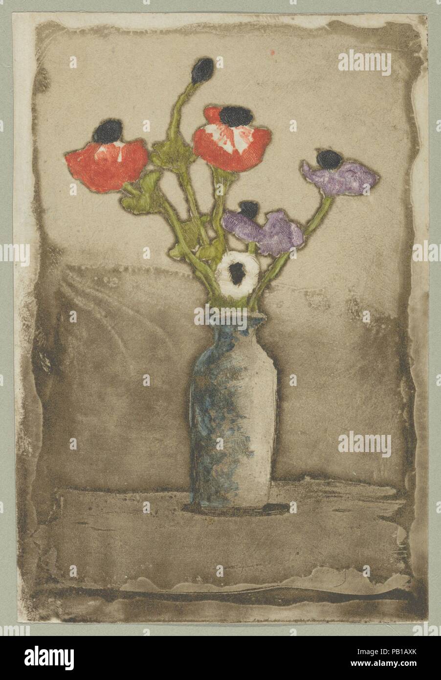 Anemonies. Artist: Théodore Roussel (French, Lorient, Brittany 1847 ...