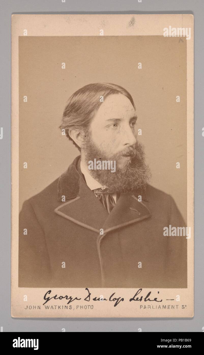 [George Dunlop Leslie]. Dimensions: Approx. 10.2 x 6.3 cm (4 x 2 1/2 in ...