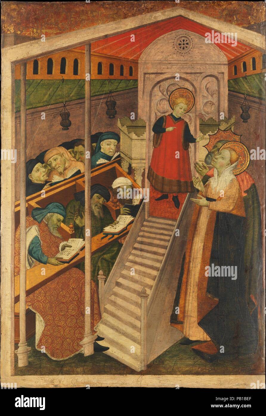 Christ among the Doctors. Artist: Spanish (Catalan) Painter (early 15th ...