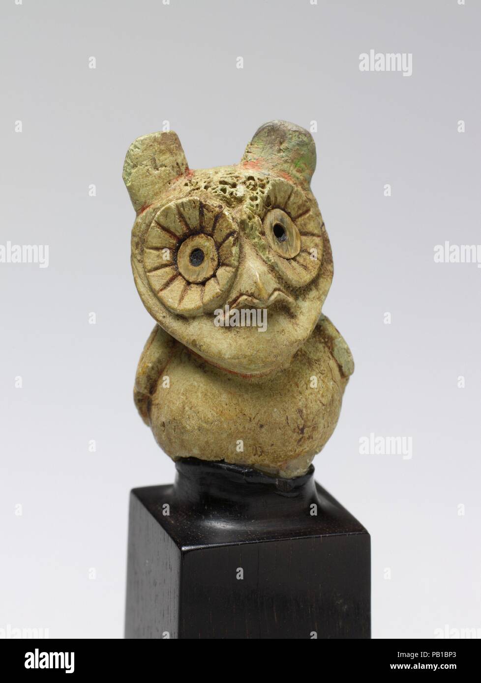 Figure of an Owl. Culture: Moche. Dimensions: Height 1-5/8 in.. Date ...
