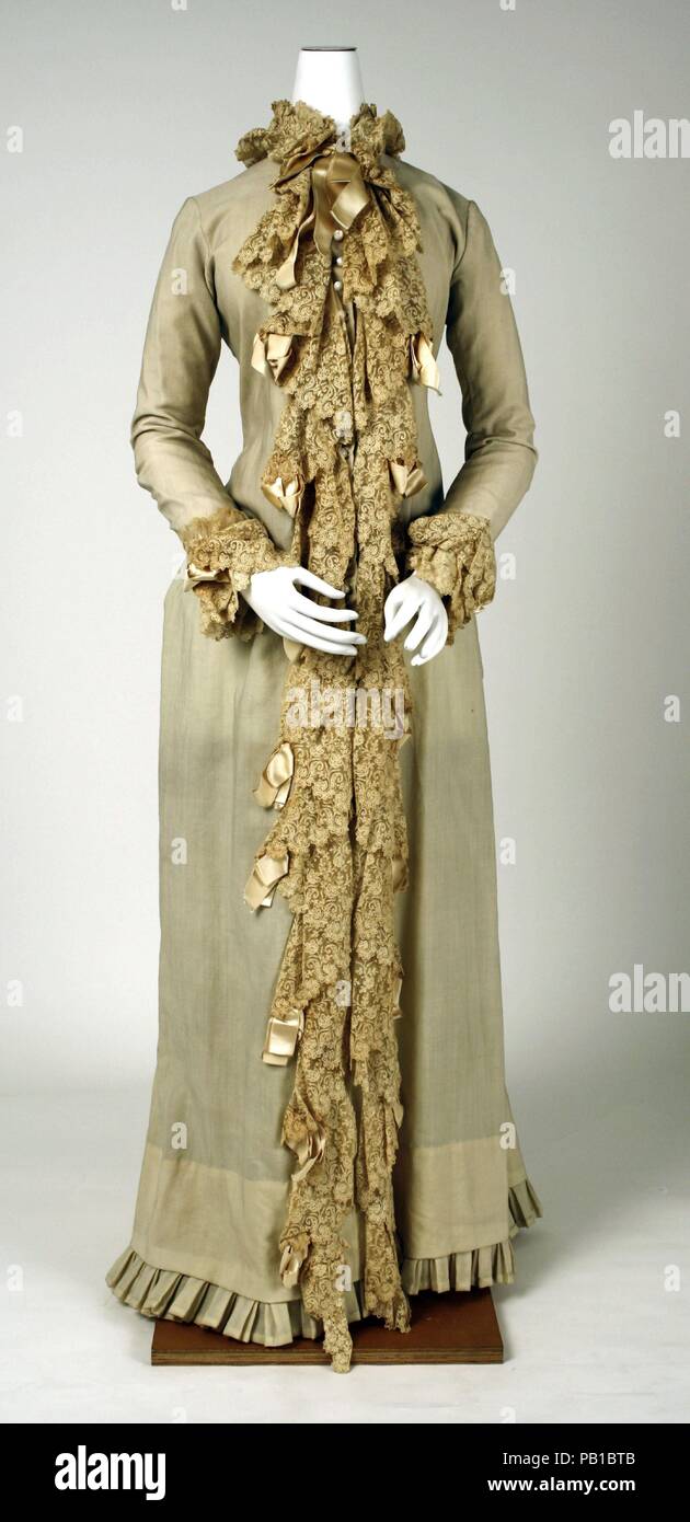 Dressing gown. Culture: American or European. Date: 1880-90. Museum ...