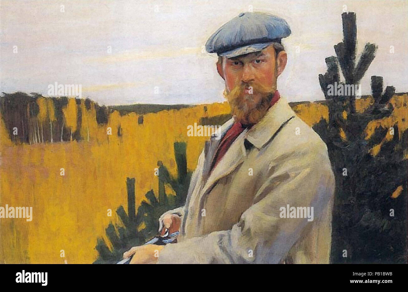 Kustodiev Boris - Self Portrait 1 Stock Photo - Alamy