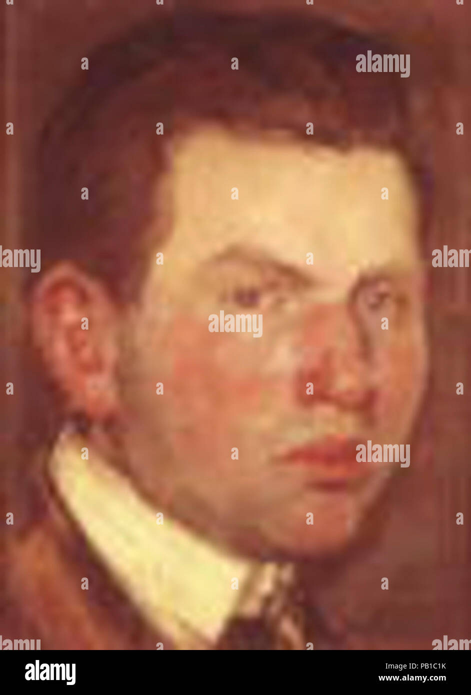 A. Holler Selbstbildnis ca. 1910 Stock Photo - Alamy