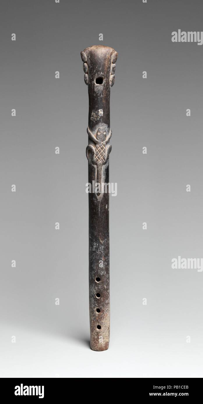 Flute. Culture: Colima. Dimensions: L. 14 1/2 × Diam. 1 in. (36.8 × 2.5 ...