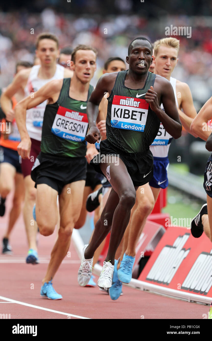 Vincent KIBET (Kenya) competing in the Men's 1500m Final at the 2018 ...