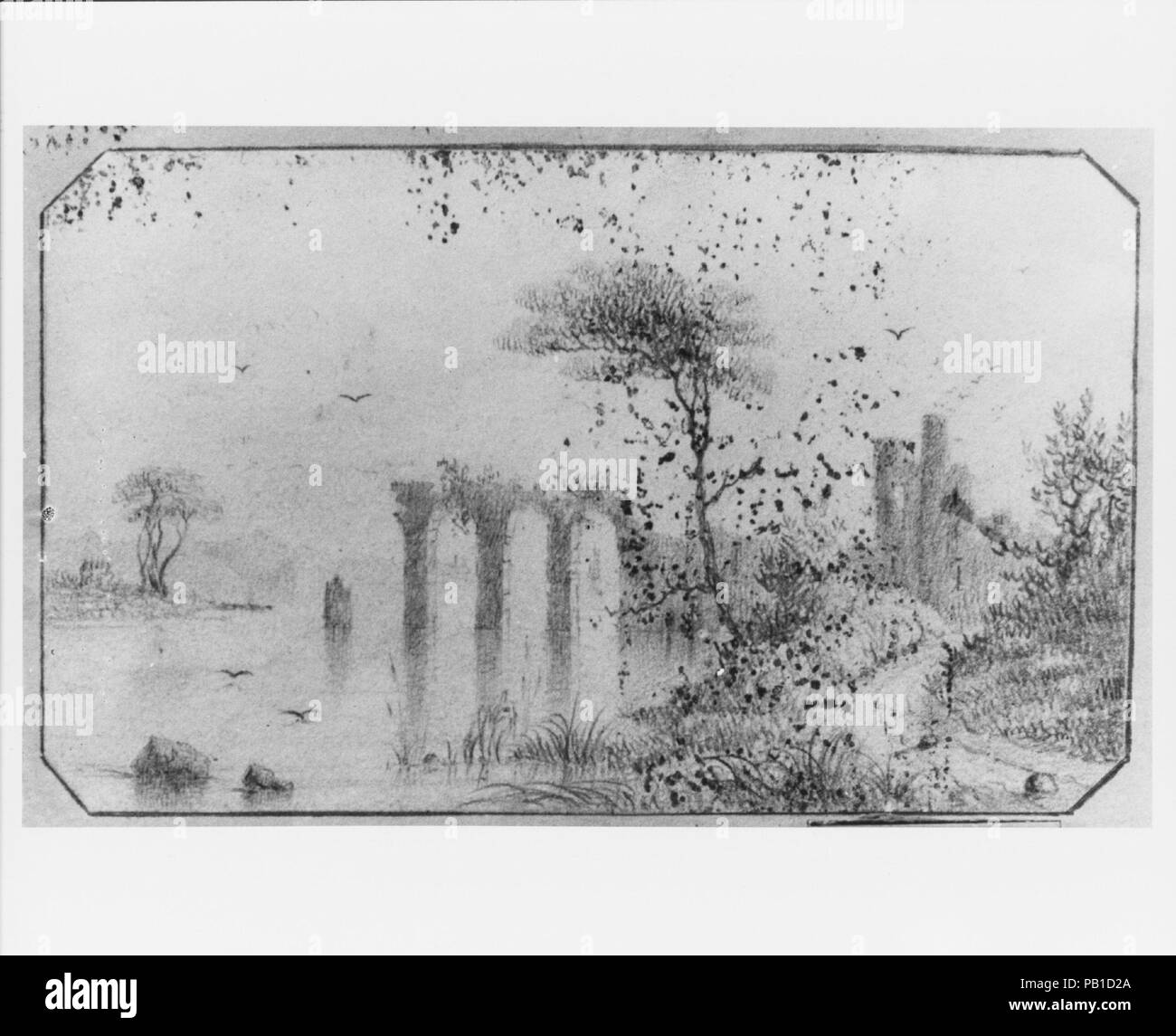 Landscape (from McGuire Scrapbook). Artist: Charles Lanman (1819-1895 ...