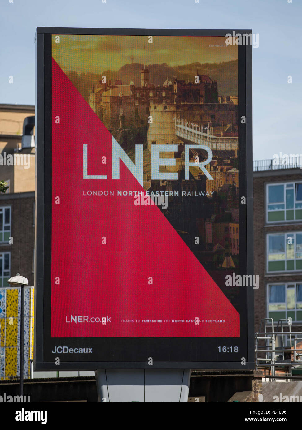 Advert for London North Eastern Railway (LNER), the now state-run East ...