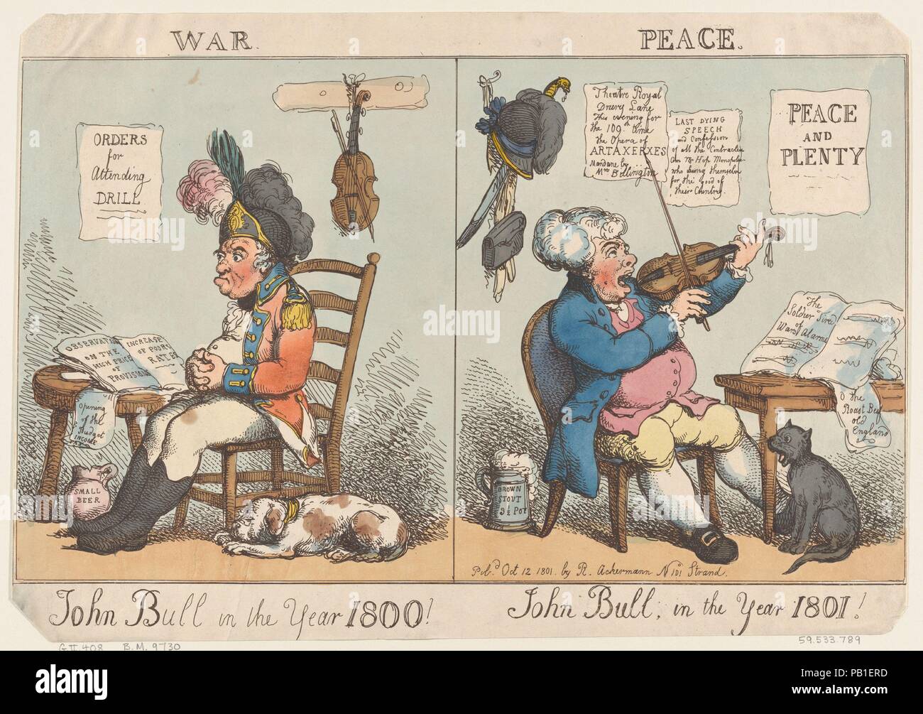 John Bull in the Year 1800! John Bull in the year 1801!. Artist: Thomas ...
