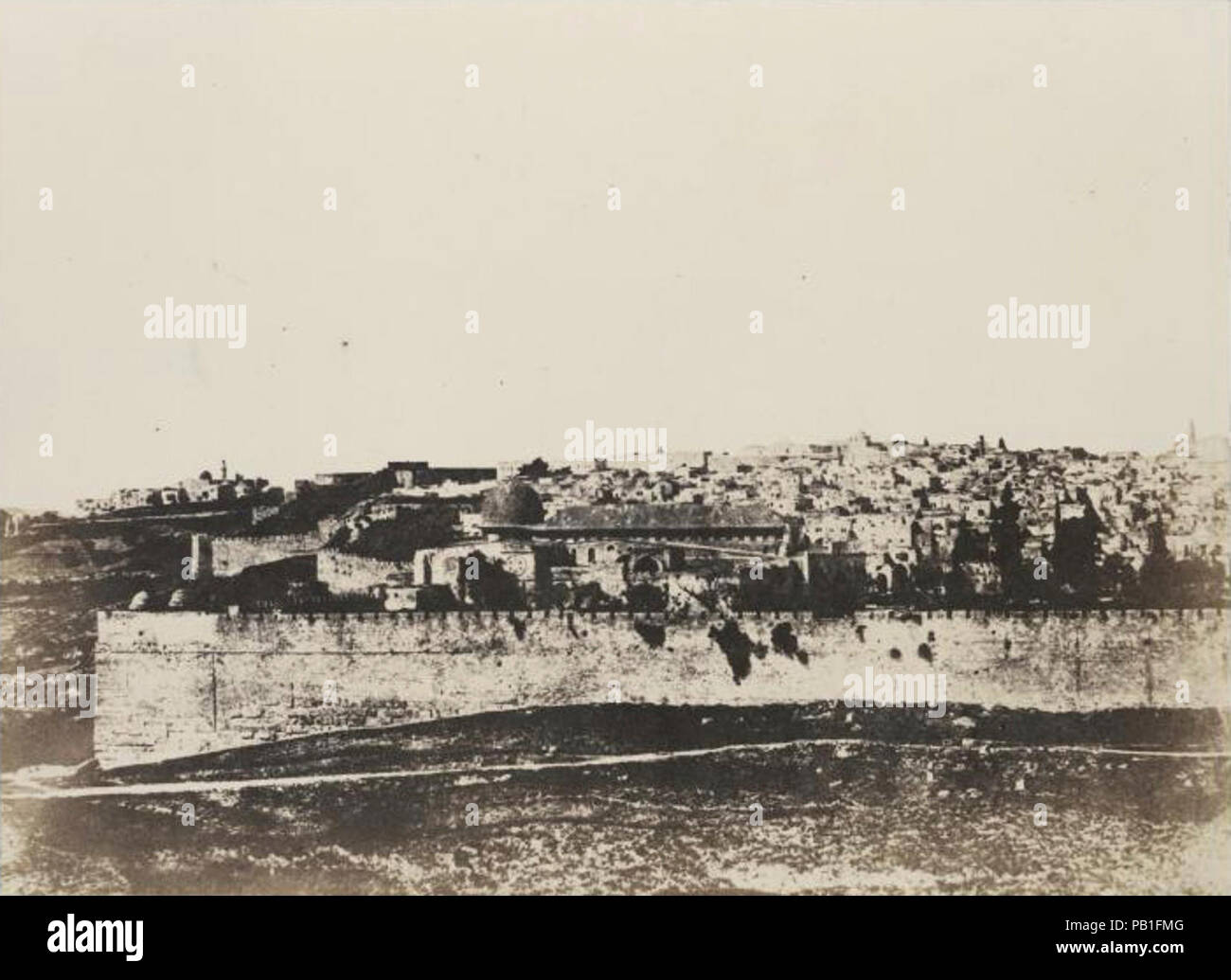 A. Salzmann - Enceinte du temple vue générale de la face est Pl. 1 ...