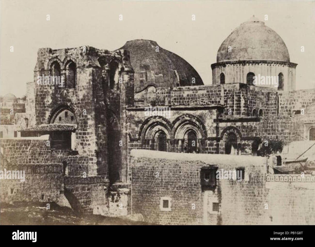 A. Salzmann - Saint Sépulcre vue générale - Jerusalem. A. Salzmann ...