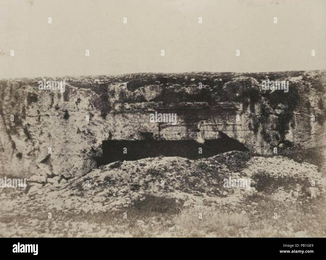 A. Salzmann - Tombeau des rois de Juda intérieu - Jerusalem. A ...